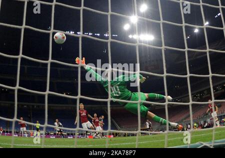 rabiot adrien ac milan scores goal 1-3 during serie A match Como 1907 ...