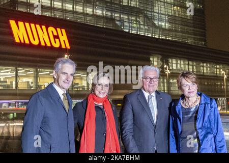 Oslo 20211104. Prime Minister Jonas Gahr StÃ¸re with his wife Marit ...