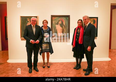 Oslo 20211104. Prime Minister Jonas Gahr StÃ¸re with his wife Marit ...