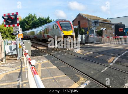 Abellio Greater Anglia Class 755 Stadler bi-modal train at level ...
