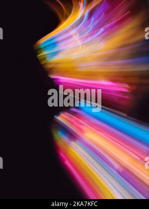 Abstract futuristic surface of a spaceship with sky lighting. Beautiful ...