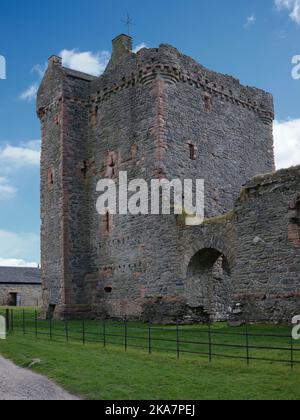 A fine example of a medieval castle. The northwest approach to the ...