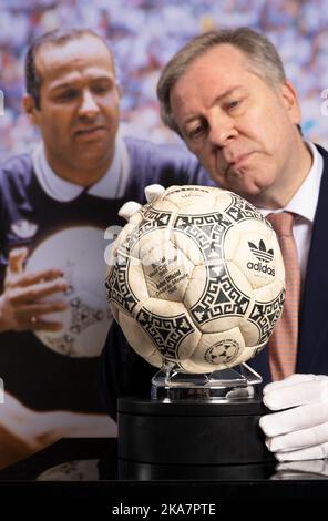 EDITORIAL USE ONLY Auctioneer Graham Budd at an event at Wembley ...