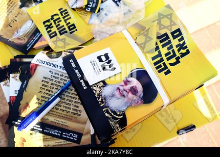 Election Day In Israel - Advertising Posters 1 November 2022 Stock ...