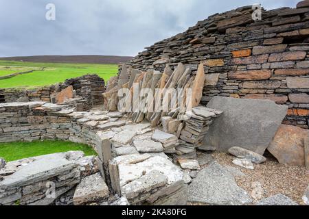 Midhowe Broch, Rousay, Orkney, UK 2022 Stock Photo - Alamy