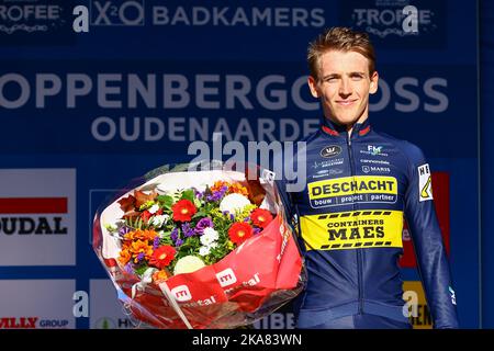 Belgian Victor Van de Putte pictured in action during the men's elite ...