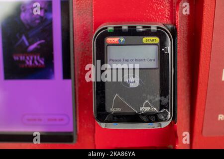 A Redbox dvd movie rental vending machine kiosk Stock Photo - Alamy