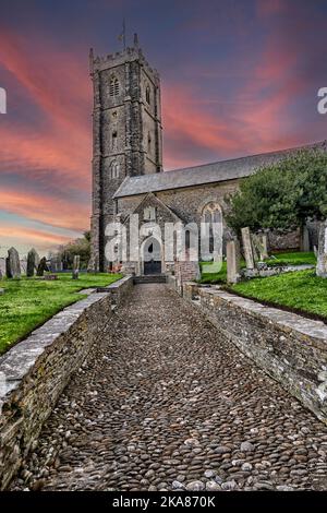 St. Peters Church, Berrynarbor Stock Photo - Alamy