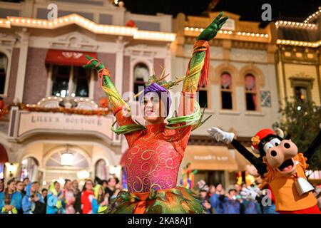 Disneyland Paris celebrates Halloween in Marne La Vallée, France on ...