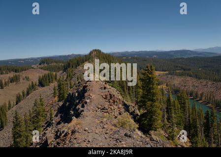 A view from Crag Crest, the summit of Colorado's Grand Mesa. Altitude ...