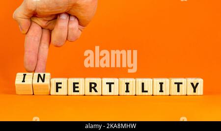 Fertility or infertility symbol. Concept words Fertility or Infertility ...