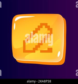 Text correction glossy ui button with linear icon Stock Vector Image & Art - Alamy