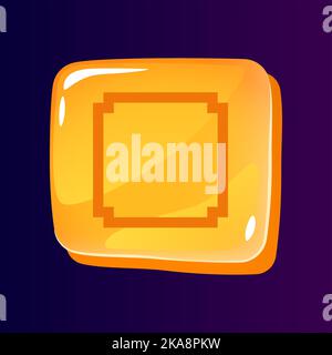 Full stop glossy ui button with linear icon Stock Vector Image & Art - Alamy