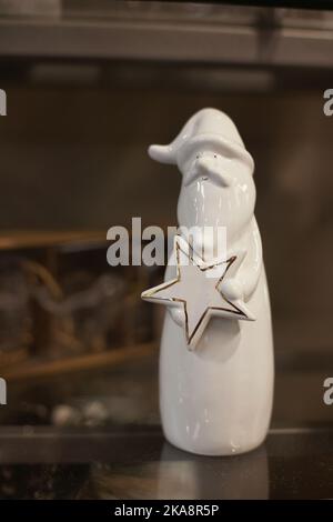 Funny cute chirstmas santa on background Stock Photo - Alamy