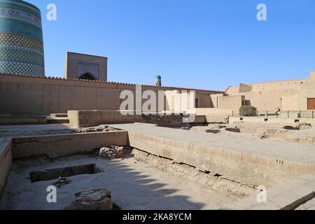South Courtyard, Kunya Ark Palace, Ichan Kala (Inner Fortress), Khiva ...