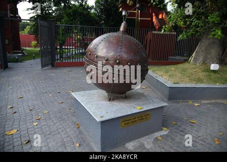Magnified replica of bomb used at the Alipore Bomb Case, the ...