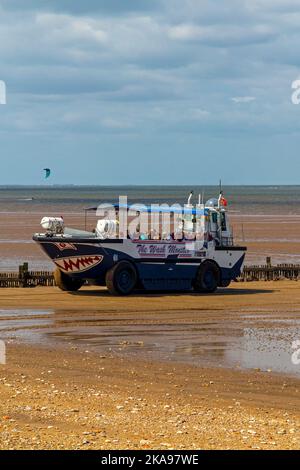 the wash monster on the beach hunstanton on the north norfolk coast ...
