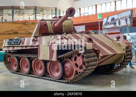 German WW2 Panther tank preserved at the Overloon War Museum ...
