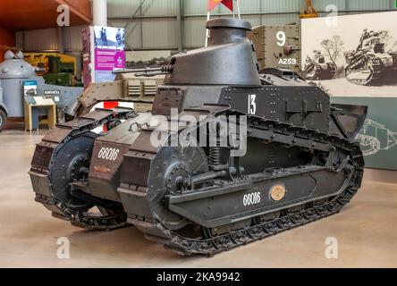 The French light tank Renault FT 17, first World War One armoured tank ...