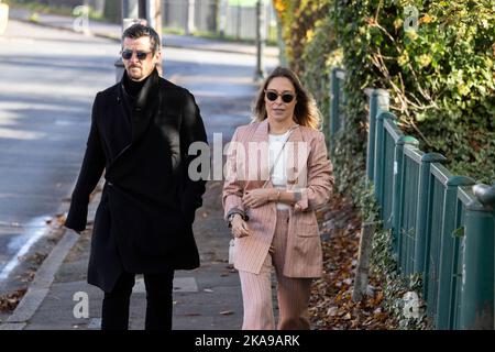 London, UK, 31st October 2022 Joey Barton and wife Georgia arrive at ...