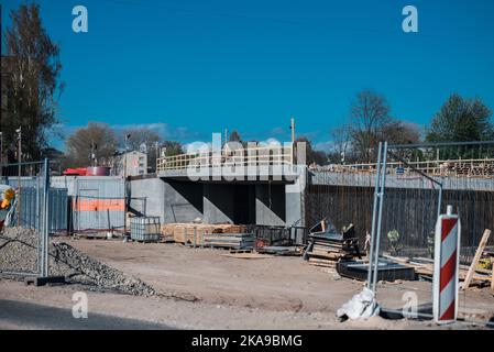 A renovation on Braslas street in Riga, Latvia Stock Photo - Alamy
