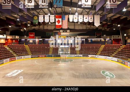 The interior of the Q Centre arena at Westshore Parks & Recreation ...