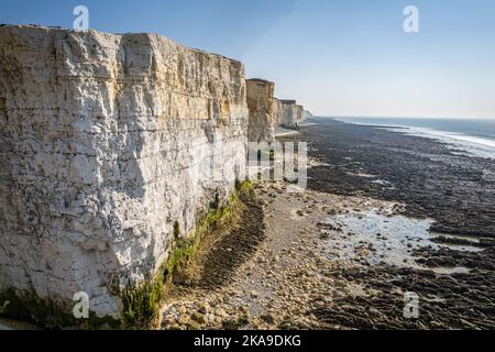 A beautiful shot of Saltdean chalk cliffs in Brighton Stock Photo - Alamy