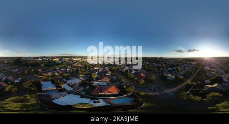 An aerial view of a sunset in Roodepoort South Africa Stock Photo - Alamy