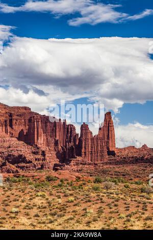 The Titan formation in the Fisher Towers Moab area Utah Stock Photo - Alamy