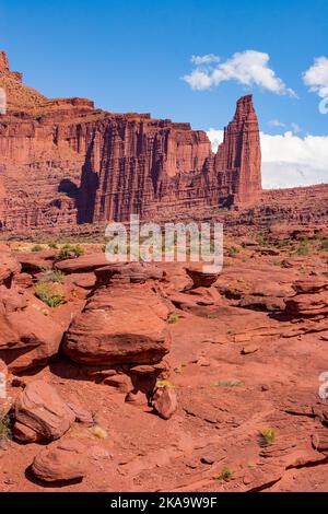 The Titan formation in the Fisher Towers Moab area Utah Stock Photo - Alamy