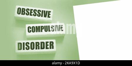 Obsessive Compulsive Disorder words on wooden blocks. Psychiatry ...