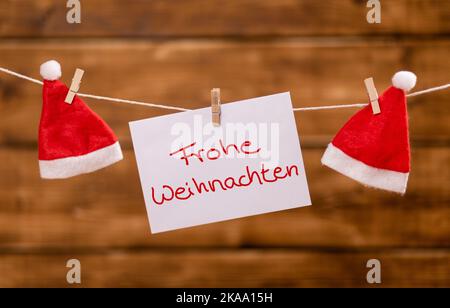 Red paper note hang on hemp rope and have copy space for design in your ...