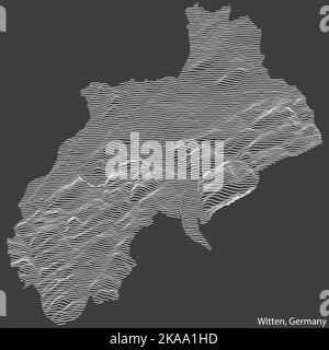 Topographic relief map of WITTEN, GERMANY Stock Vector Image & Art - Alamy