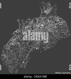 Street roads map of WITTEN, GERMANY Stock Vector Image & Art - Alamy