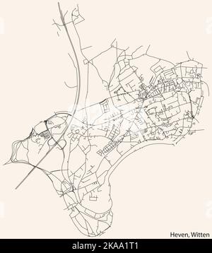 Street roads map of WITTEN, GERMANY Stock Vector Image & Art - Alamy