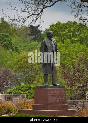 The Jacob Loose statue at Jacob Loose Park in Kansas City, United ...