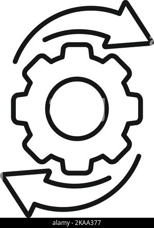 Redesign web page icon outline vector. Template agency. Ux creative ...