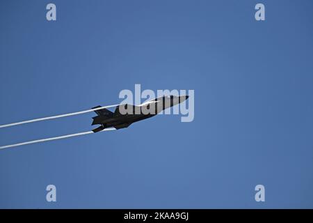 USMC F-35B in flight above MCAS Miramar in San Diego, California Stock ...