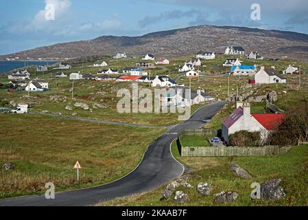 The Village, Am Baile, on the Isle of Eriskay, Outer Hebrides, Scotland ...