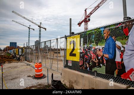 Chicago, Illinois - Construction of the Barack Obama Presidential ...