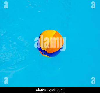 inflated plastic ball in the pool Stock Photo - Alamy