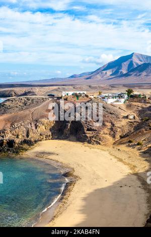 Playa de Papagayo (Parrot's beach) on Lanzarote, Canary islands, Spain ...