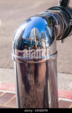 chrome fire hydrant downtown San Diego Stock Photo - Alamy