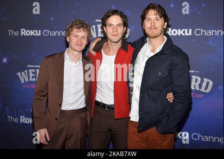 Jack Lancaster, Tommy O'Brien and Spencer Treat Clark attend the "Weird ...