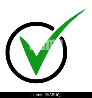 Correct Icon. Tick Check Checkmark Verified Correct Right Vote Approved ...