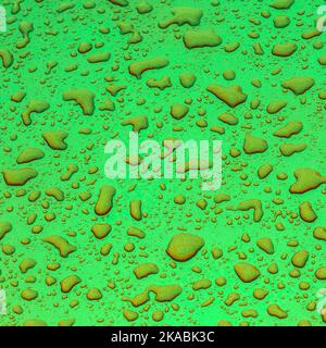 drop of water gives a harmonic structure on the metal surface of the ...