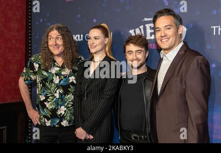 Director Eric Appel Actor Daniel Radcliffe Wierd Al Yankovifc and Evan ...