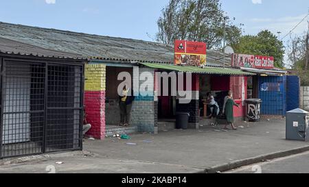 On the streets of Langa Township in Cape Town, South Africa Stock Photo ...