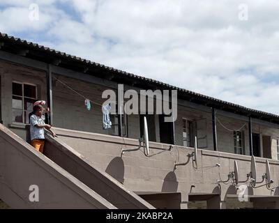 On the streets of Langa Township in Cape Town, South Africa Stock Photo ...