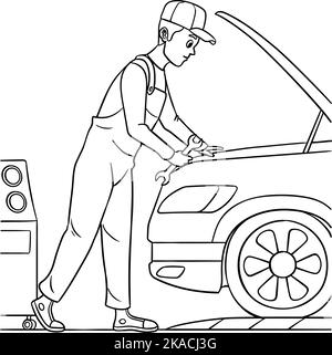 Monkey Coloring Page Isolated for Kids Stock Vector Image & Art - Alamy